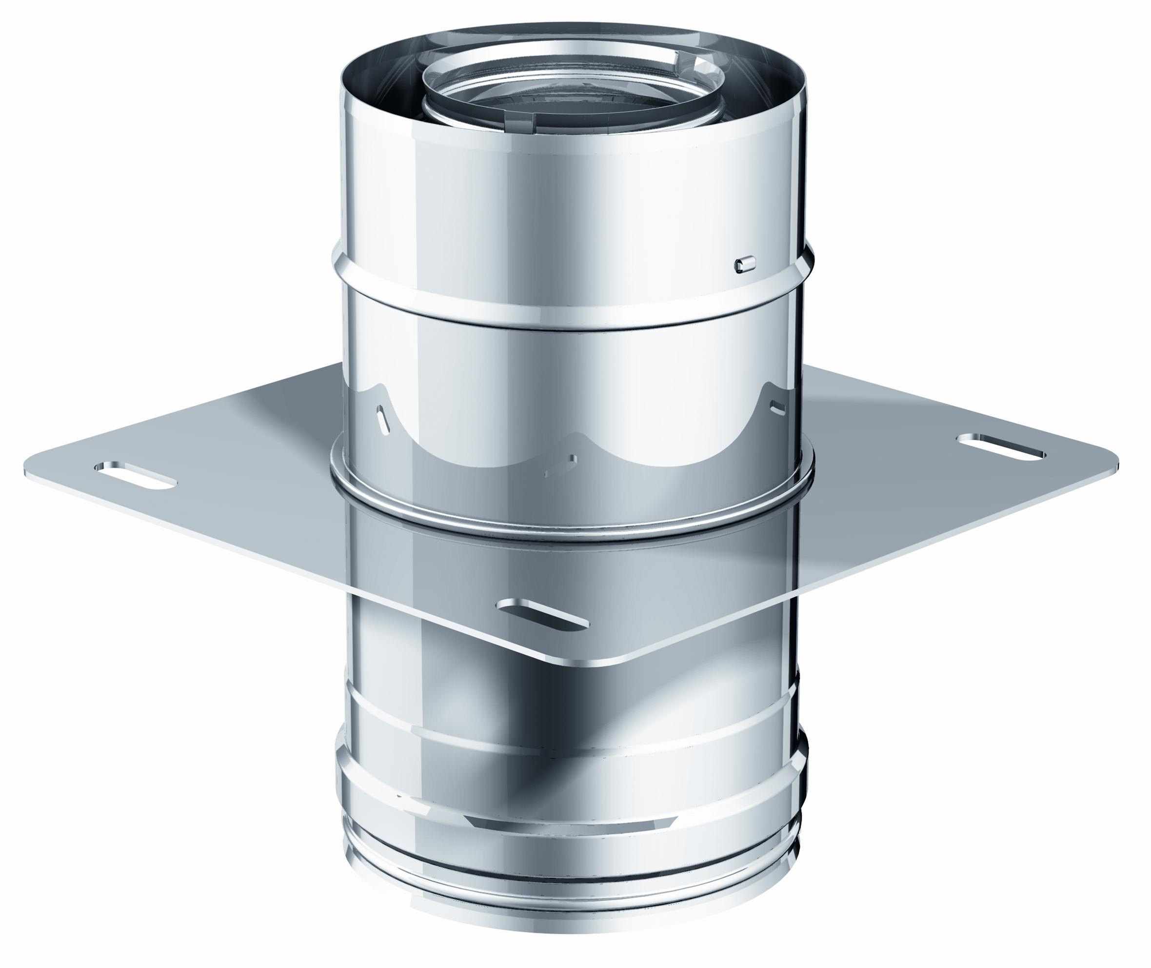 Plaque avec élément droit - Ø 180mm - Réf. - CONDUITS DE FUMÉE ...